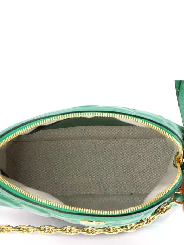 Gucci Gg Matelasse Leather Small Shoulder Bag - Green