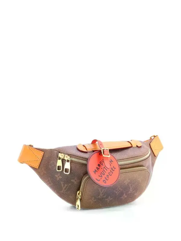 LOUIS VUITTON Rush Bumbag Monogram Leather Belt Bag - Brown