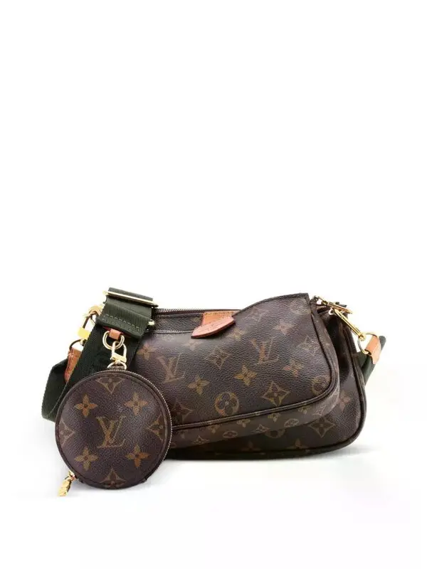 LOUIS VUITTON Multi Pochette Accessoires Monogram Canvas Crossbody Bag - Brown