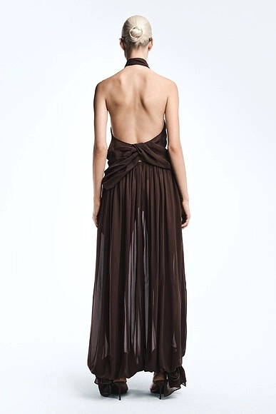 Revolve Benoit Silk Pant - Brown