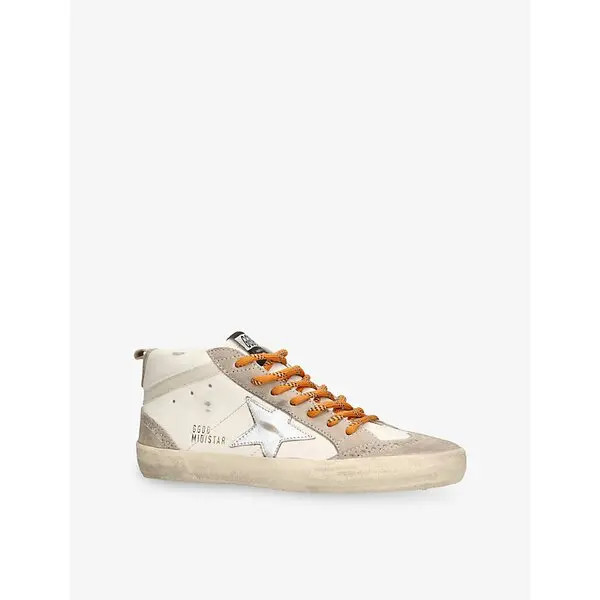GOLDEN GOOSE Mid Star Suede And Leather Trainers