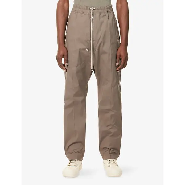 Rick Owens Bela Straight-leg Cotton Trousers - Dust