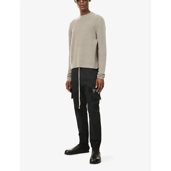 Rick Owens Mastodon Slim-fit Cotton Cargo Trousers