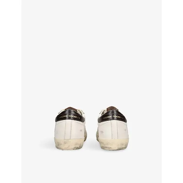 GOLDEN GOOSE Super-star Leather Trainers With Embellished Star
