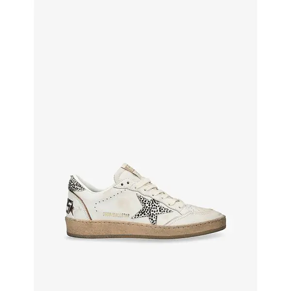 GOLDEN GOOSE Ball Star Leather Trainers - White/comb
