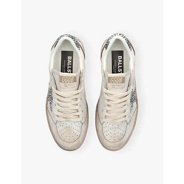 GOLDEN GOOSE Ball Star Leather Trainers - White/comb