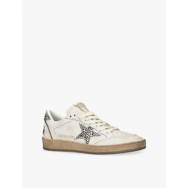 GOLDEN GOOSE Ball Star Leather Trainers - White/comb