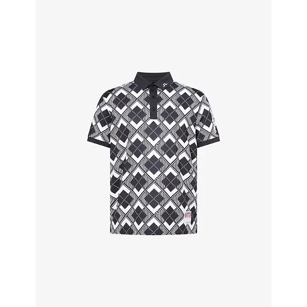 J. Lindeberg 30y Tour Tech Woven Polo T-shirt