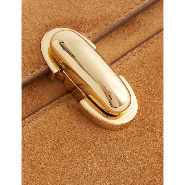 Savette Symmetry Slim Suede Top-handle Bag