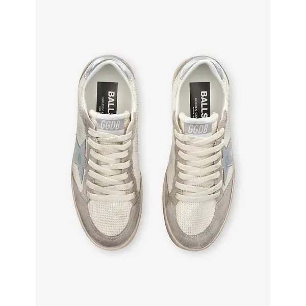GOLDEN GOOSE Ballstar Suede And Mesh Trainers