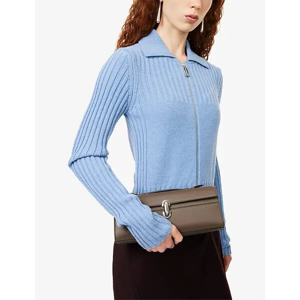 Savette Symmetry Slim Leather Top-handle Bag - Mink