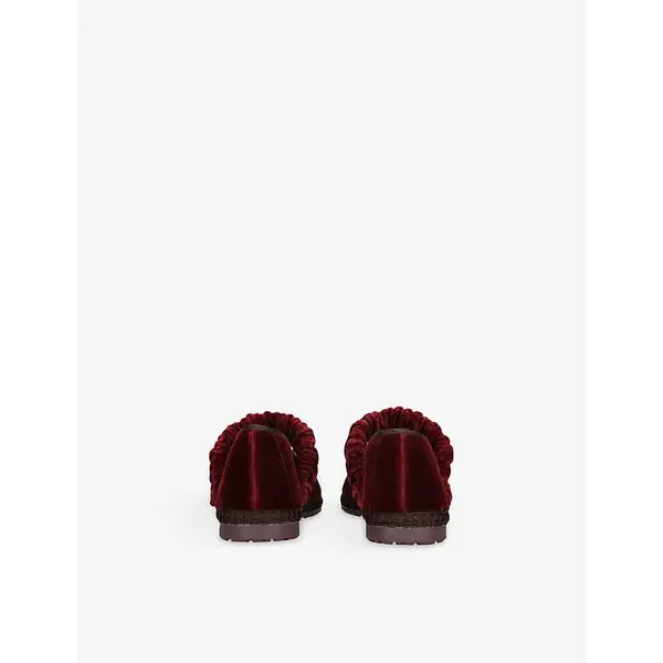 FLABELUS Mafalda Velvet Ballet Flats