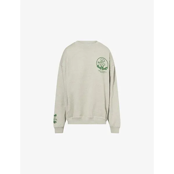 DAMSON MADDER Deli Dog Cotton-jersey Sweatshirt