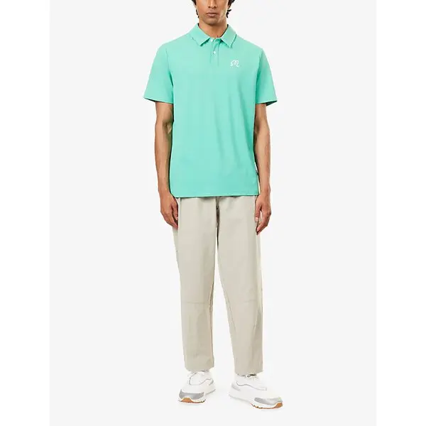 MALBON Fairway Woven Polo T-shirt