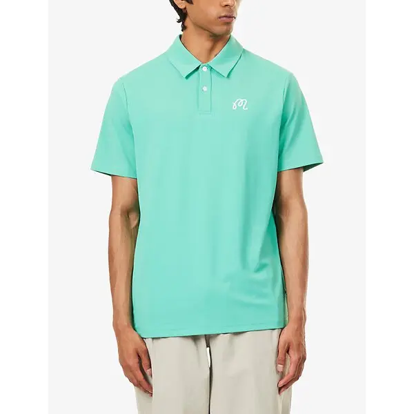 MALBON Fairway Woven Polo T-shirt