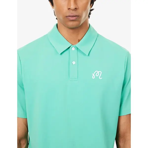 MALBON Fairway Woven Polo T-shirt