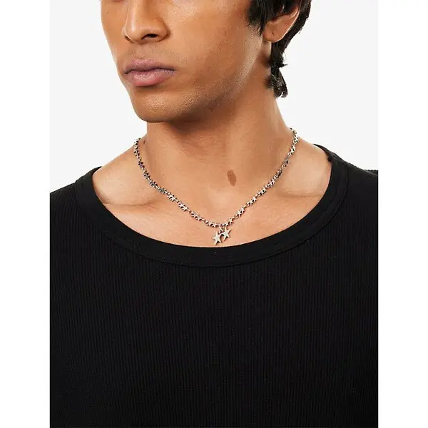 TWOJEYS Superstar Sterling-plated Brass Chain Necklace