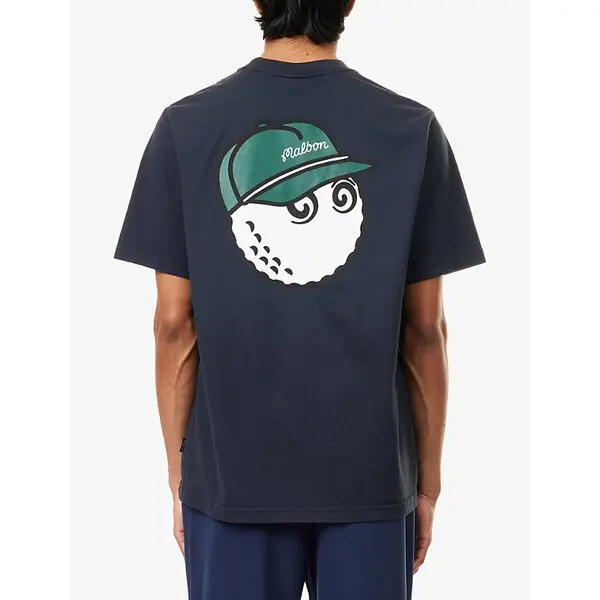 MALBON Bermuda Baldwin Cotton T-shirt - Navy
