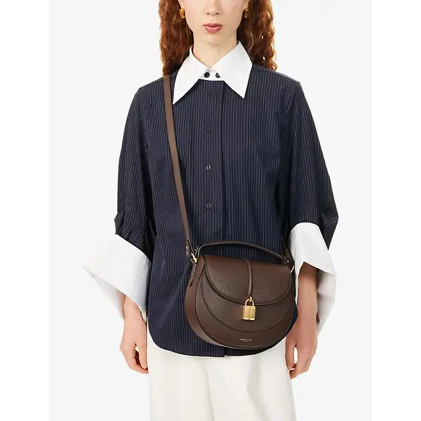 DEMELLIER Siena Leather Shoulder Bag - Mocha