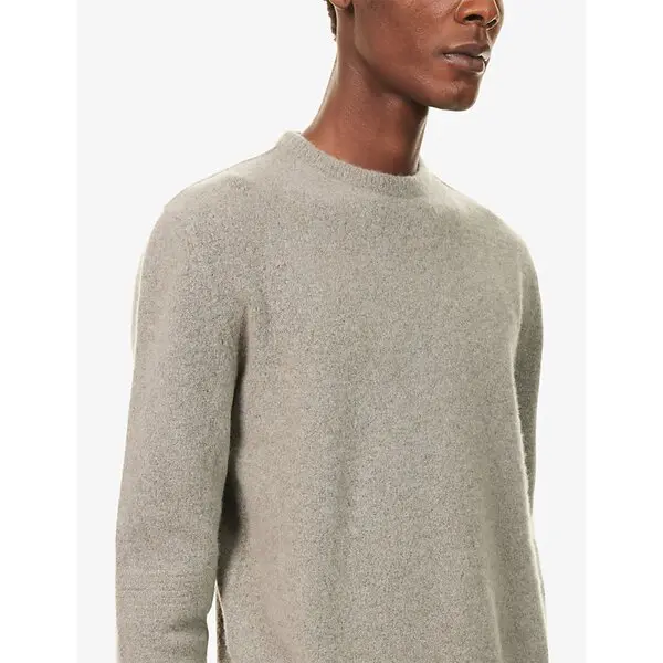 Rick Owens Crew Neck Cashmere Blend Jumper - Dust