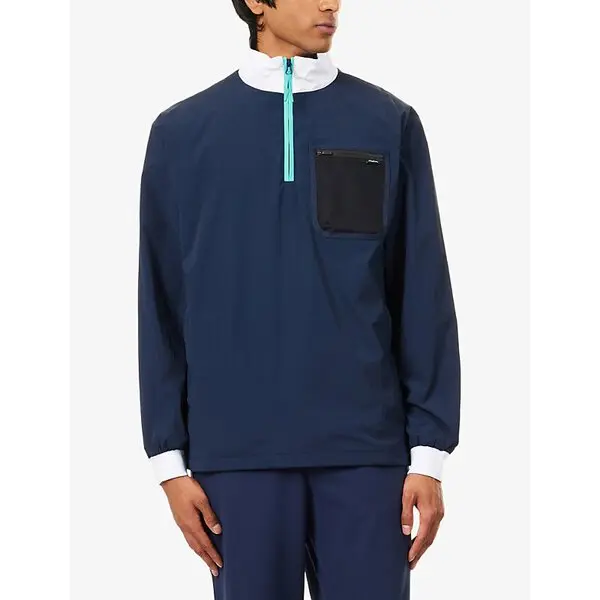 MALBON Cascade Chest-pocket Woven Windshirt
