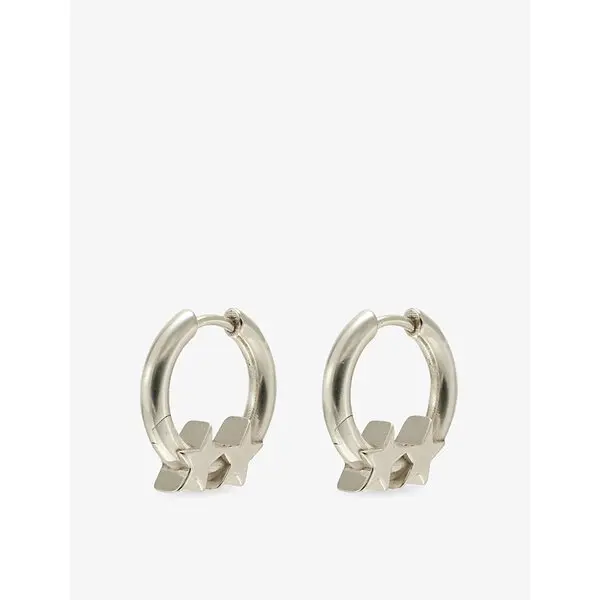 TWOJEYS Icon Star Sterling Hoop Earrings