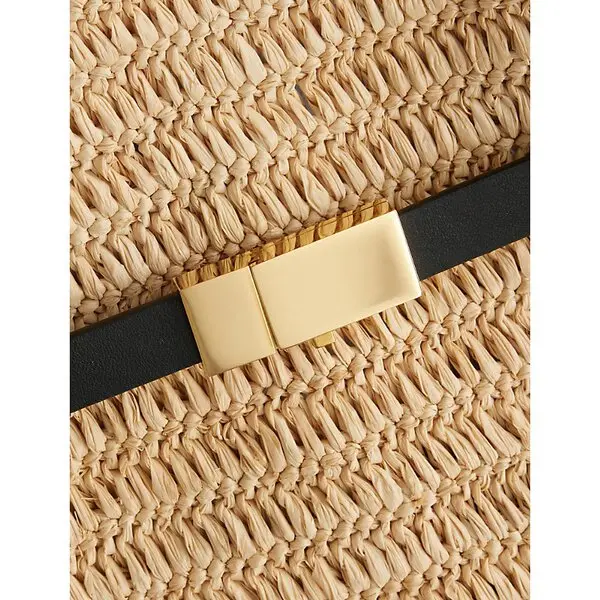 DEMELLIER The Woven Hudson Raffia Tote Bag