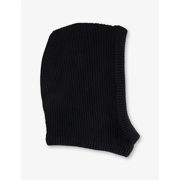 Rick Owens Brushed Cashmere-blend Knit Hood - Black