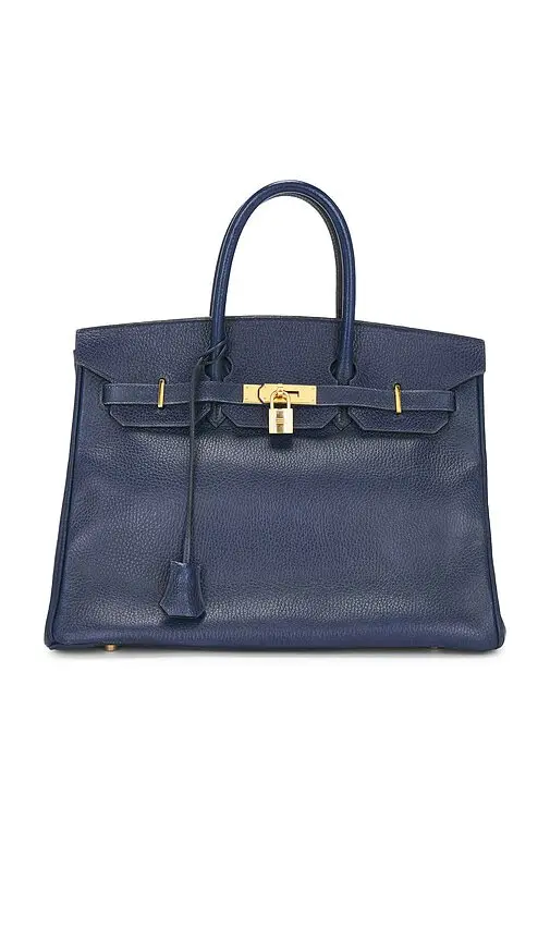 FWRD RENEW Hermes Ardennes Birkin 35 Retourne Handbag - Blue