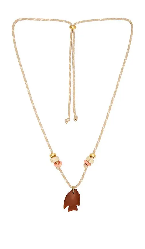 FLÃ²WZE Flówze X Collanine Rope Necklace With Fish Pendant