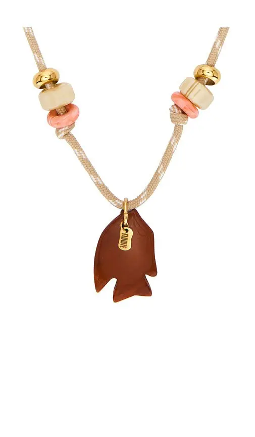 FLÃ²WZE Flówze X Collanine Rope Necklace With Fish Pendant