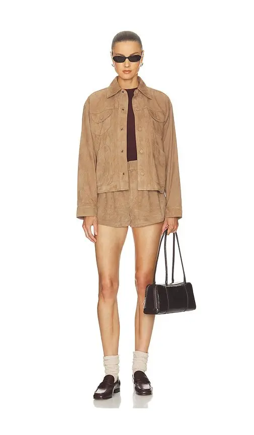 FRAME Suede Utility Jacket