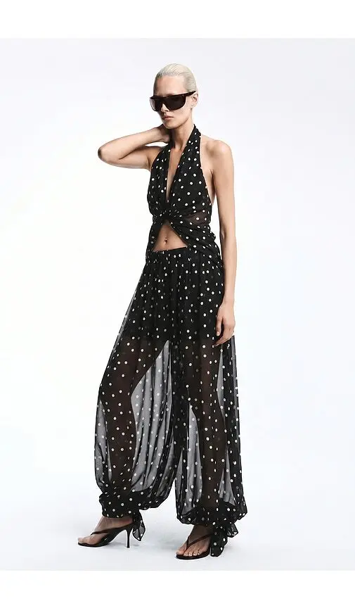 Revolve Benoit Silk Pant - Black