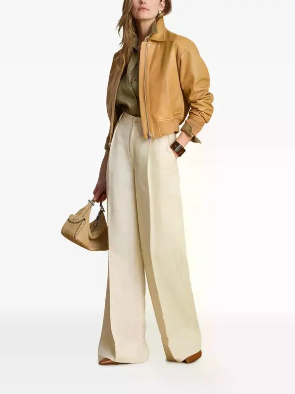 Ralph Lauren Lambskin Leather Flight Jacket