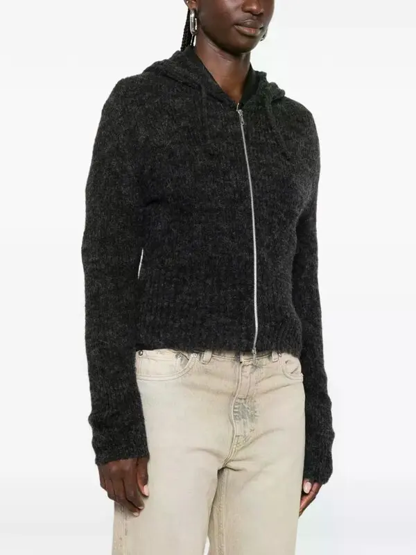 Our Legacy Compact Hood Zip-up Cardigan - Neutrals