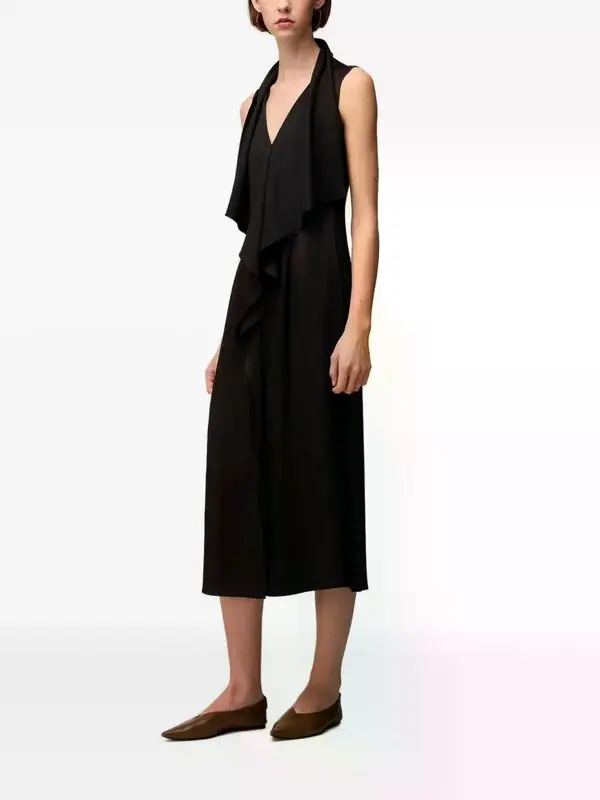 RETORI Draped Midi Dress