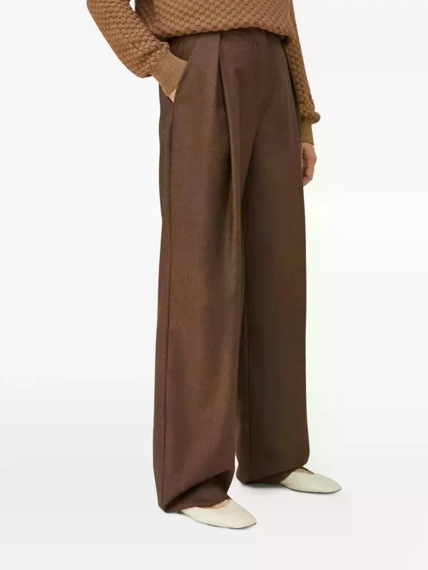 RETORI Retro Sartorial Double-pleated Wool Trousers