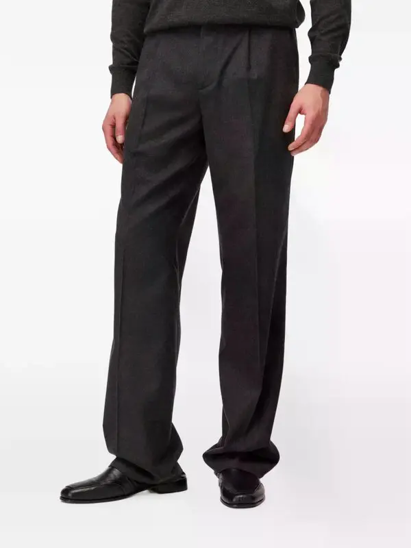 RETORI Drawstring Silk-cashmere Trousers - Grey