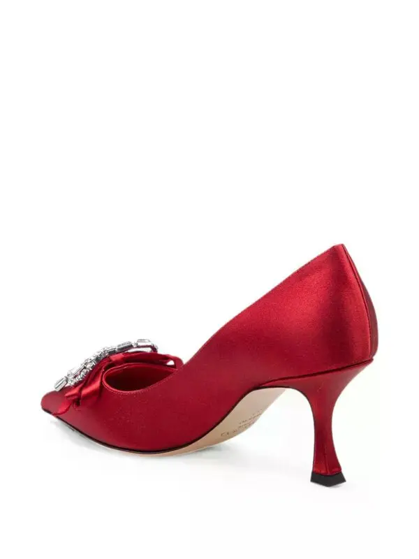 JIMMY CHOO Auria 70 Bow Pumps - Red