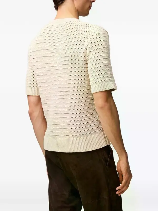 RETORI Retroi Net-stitch Cotton T-shirt