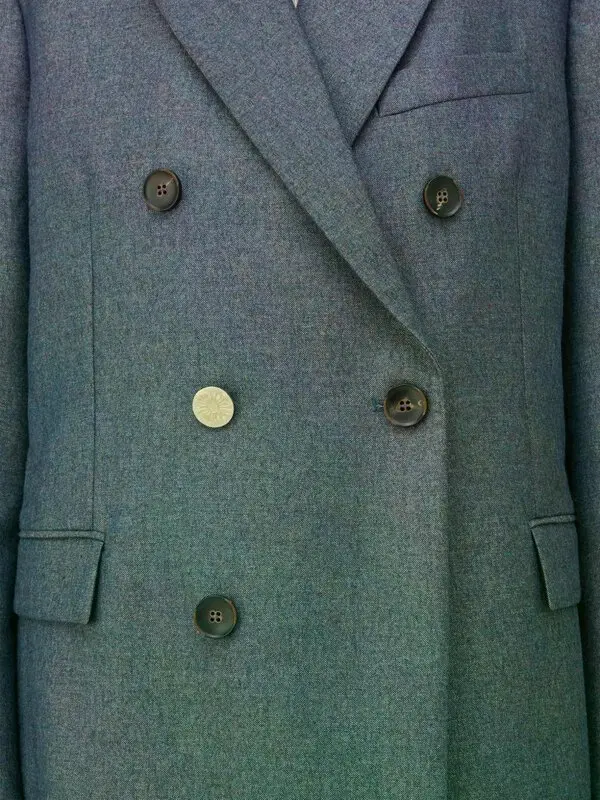 RETORI Double-breasted Peak-lapel Wool Blazer