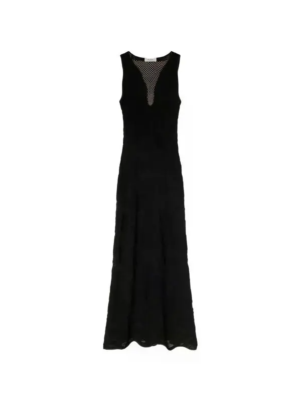 RETORI Floral Jacquard Knit Maxi Dress
