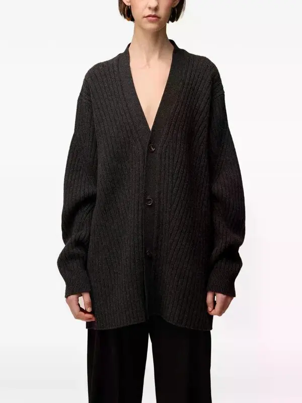 RETORI Retrol Ribbed V-neck Cardigan