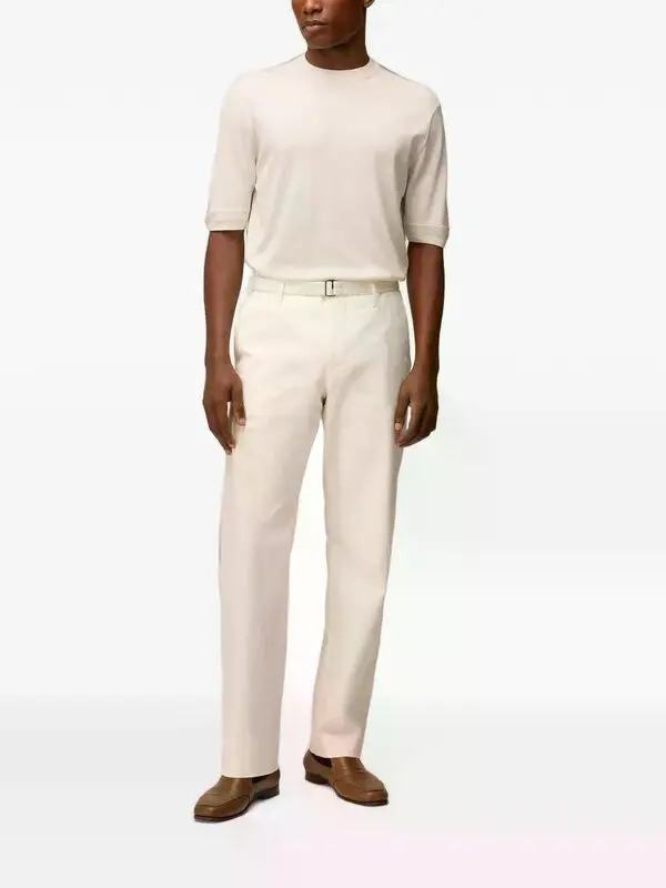 RETORI Belted Cotton Gabardine Trousers
