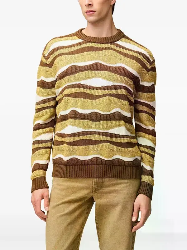RETORI Waves Jacquard Knit Sweater