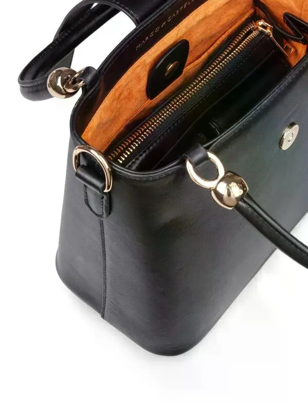 MARCO CASTELLI Agape Leather Tote Bag - Black