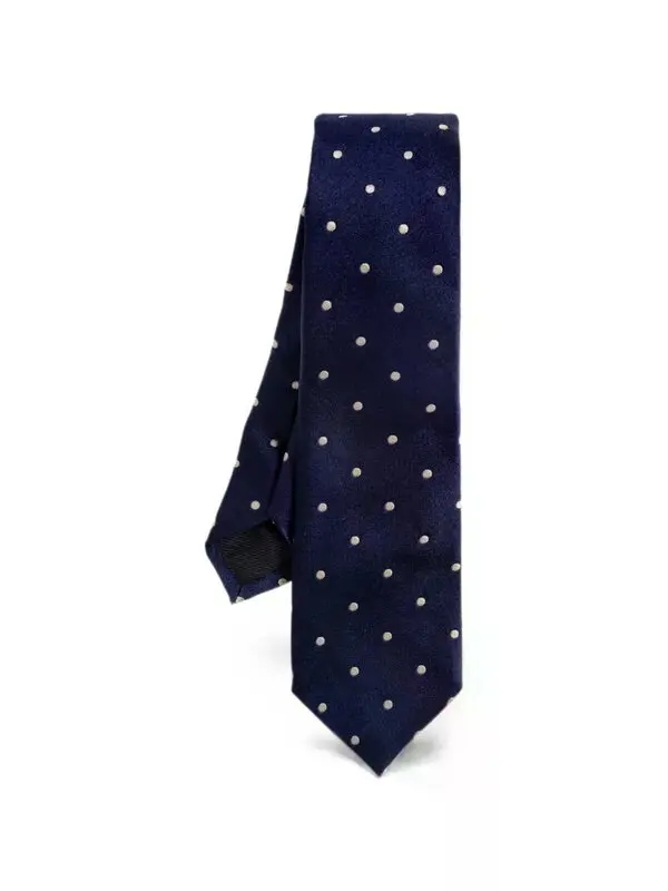 TOM FORD Polka-dot Silk Tie - Blue