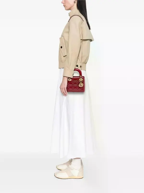 Dior Mini Patent Cannage Lady Satchel