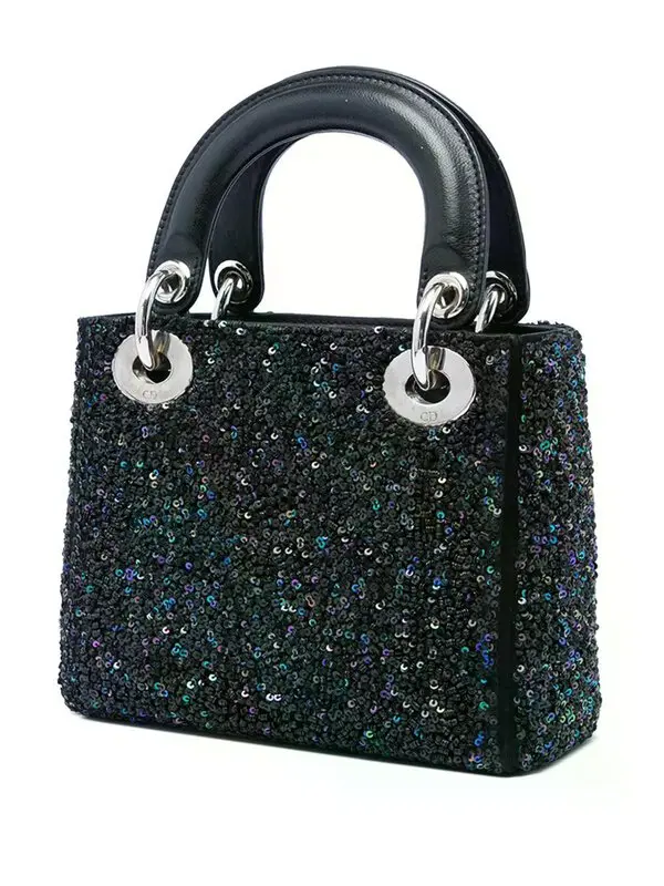 Dior Mini Lady Sequin Embellished Satchel
