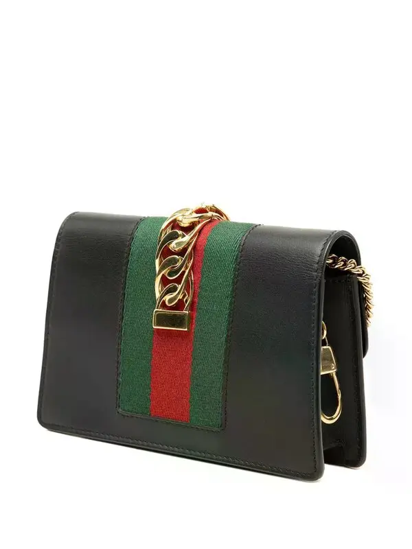Gucci Sylvie Chain Crossbody Bag - Black